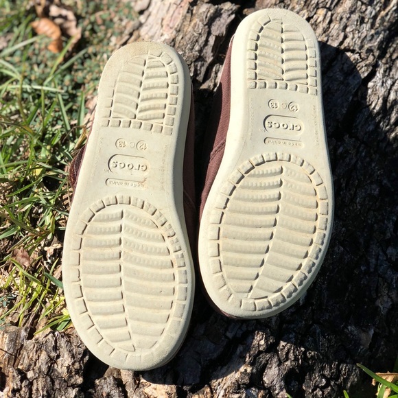 CROCS | Shoes | Crocs Canvas Slip Ons | Poshmark